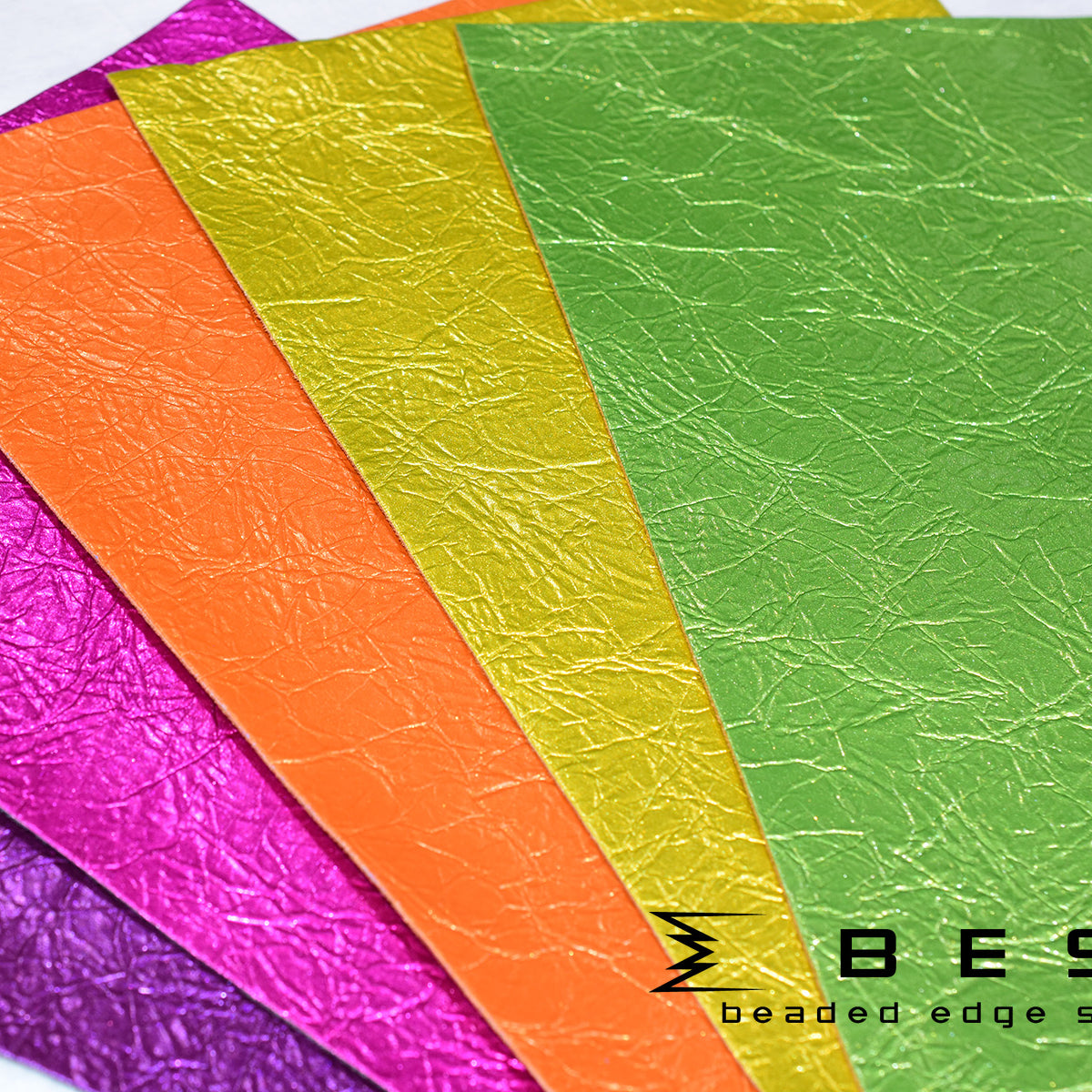 8.5x11" Metallic Vinyl Backing – Beaded Edge Supply